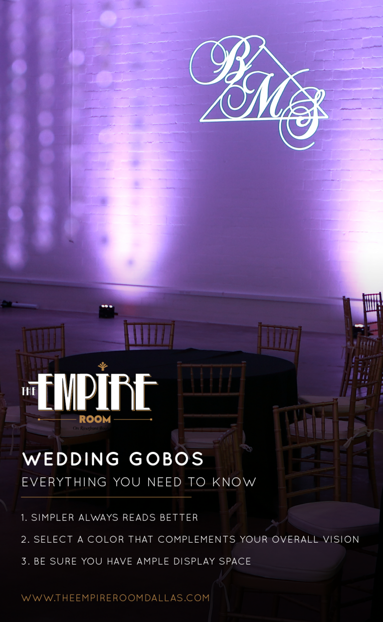 Everything you need to know about gobos at your wedding - The Empire ...